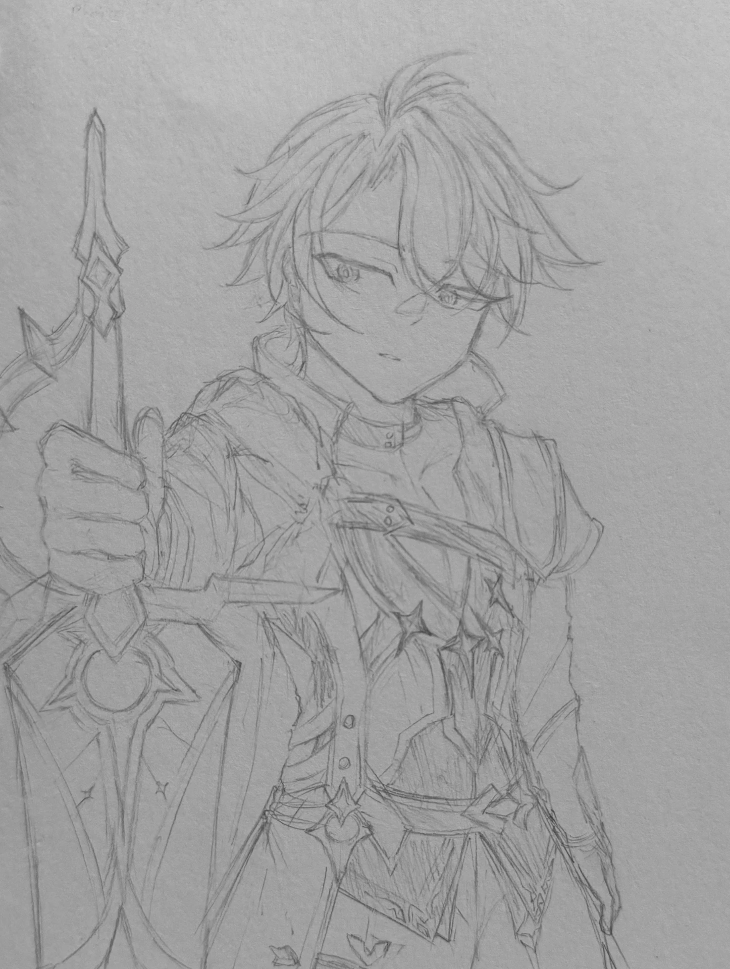 HSR sketch - Phainon (should I digitalize the drawing) :v Honkai: Star ...