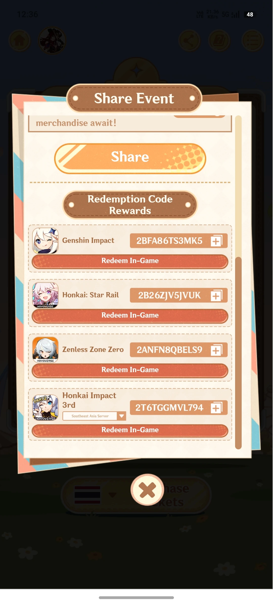 Hoyo fest redeem code Genshin Impact | HoYoLAB