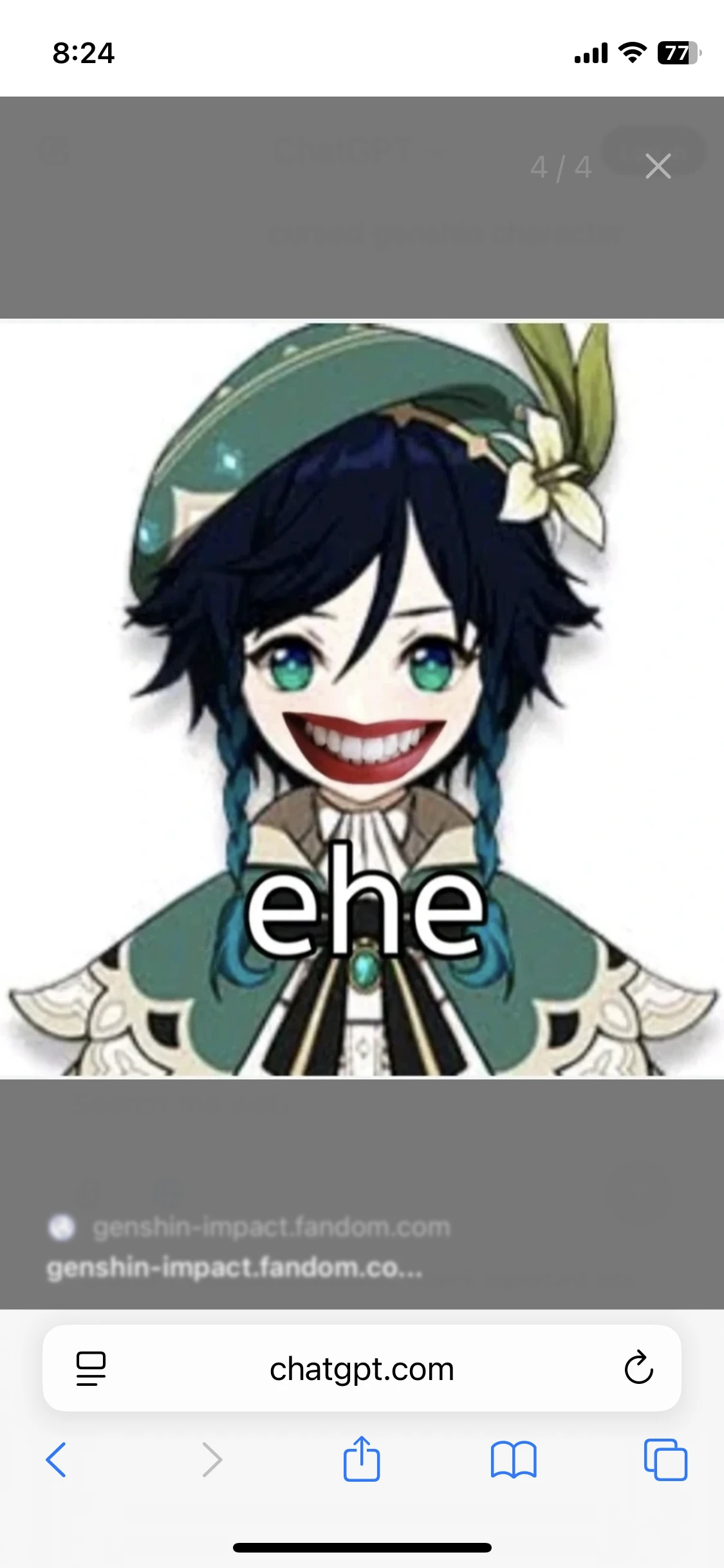 ChatGPT, generate a cursed genshin character 😭😭🙏 Genshin Impact | HoYoLAB