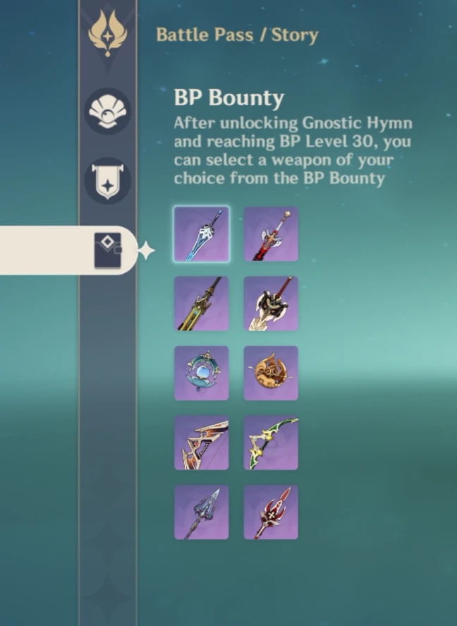 Which BP weapon??? Genshin Impact | HoYoLAB