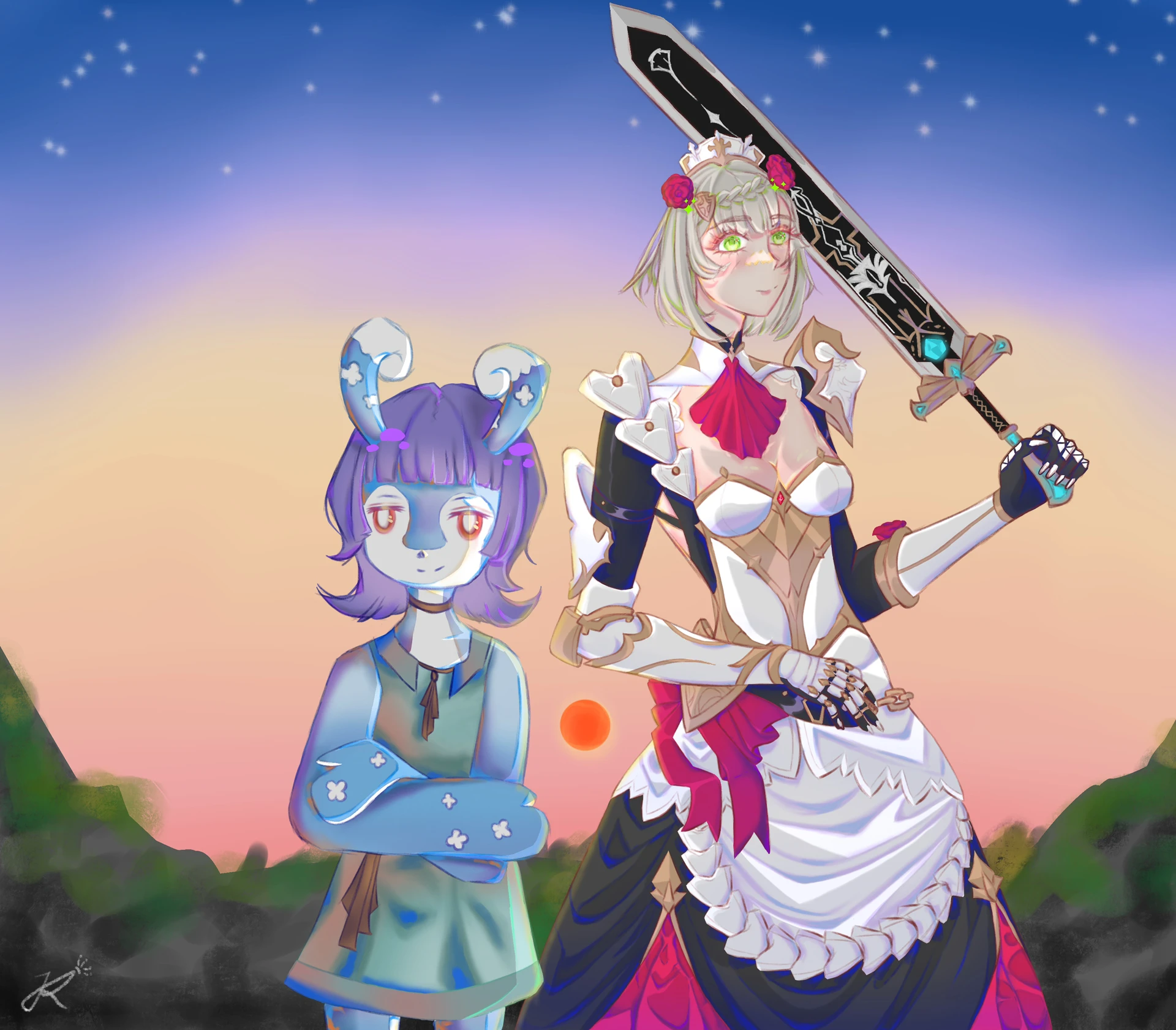 ⚔️ Virda and Noelle Art ⚔️ Genshin Impact | HoYoLAB