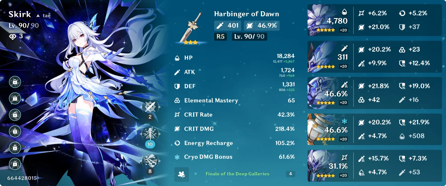 Limited 5* builds series # 12 - Skirk! Genshin Impact | HoYoLAB