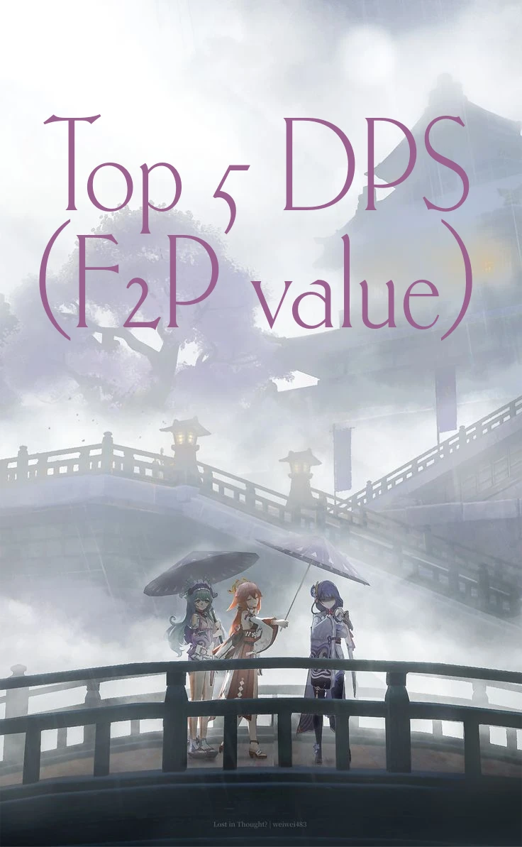 TOP 5 STRONGEST DPS (BASED ON HOW F2P FRIENDLY THEY ARE) Genshin Impact | HoYoLAB