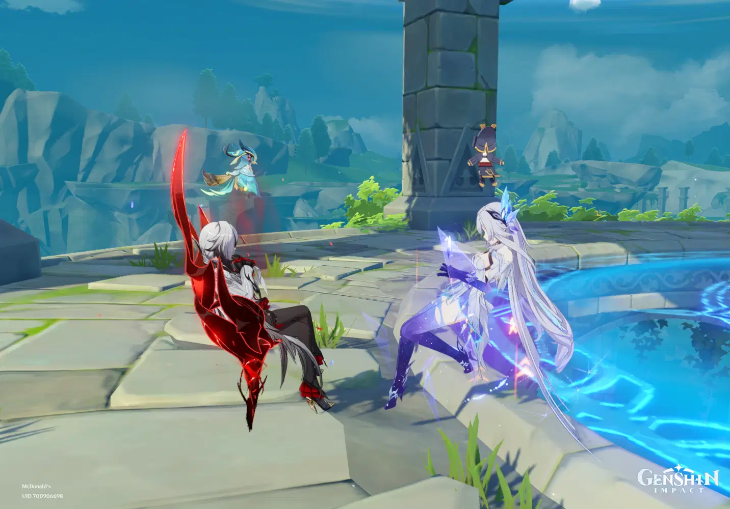 sitting on throne pose