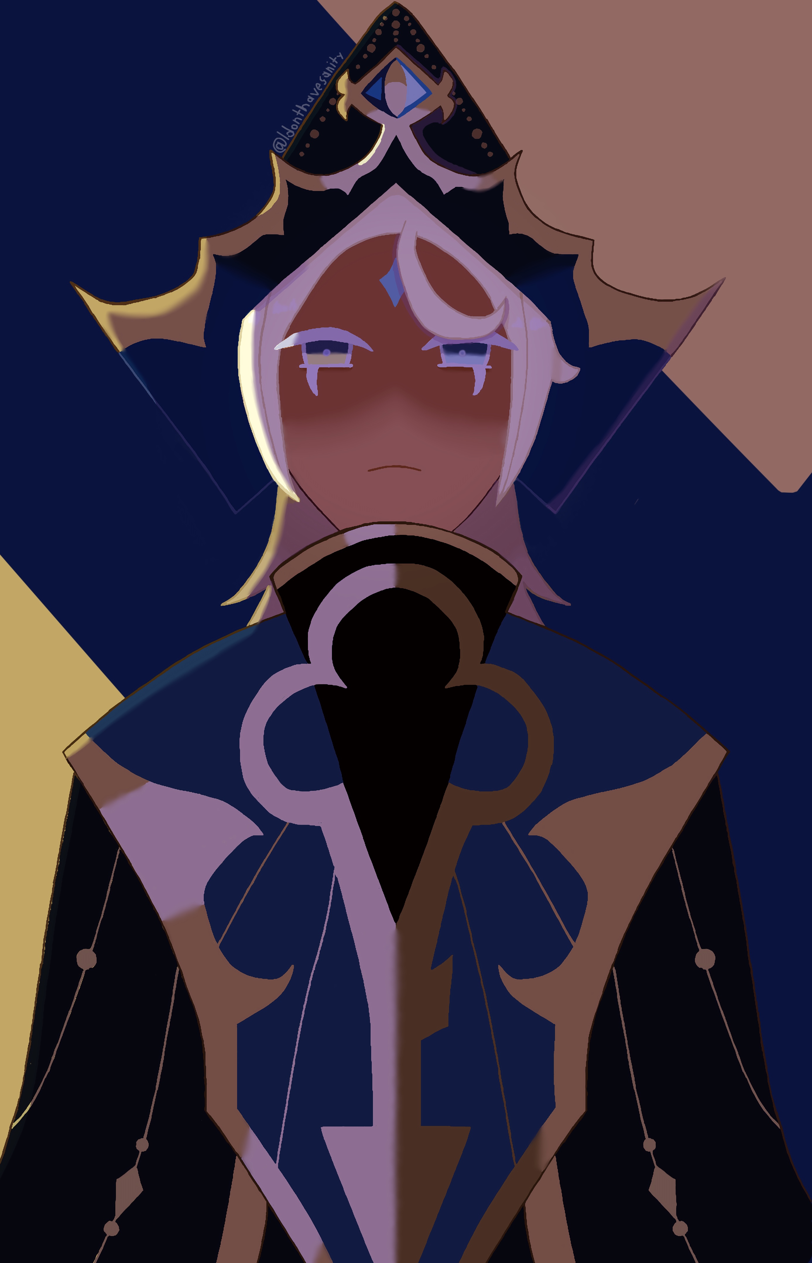 Redo/edit of truthless recluse fanart | HoYoLAB