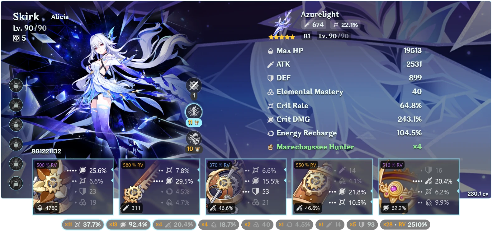 Skirk building process: 100% Genshin Impact | HoYoLAB