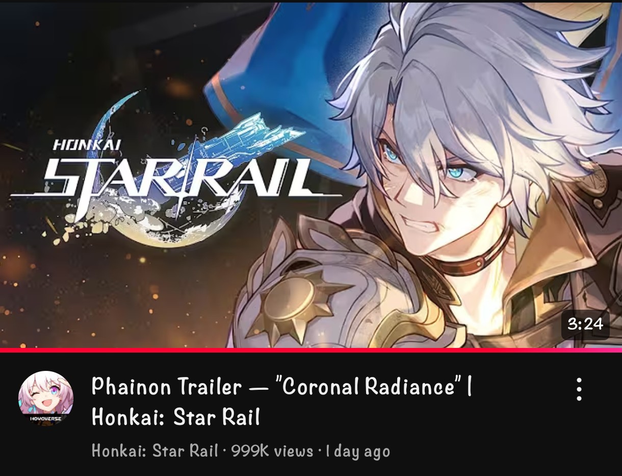 Congratulations For 1M on YT, Phainon💗💗🎉 Honkai: Star Rail | HoYoLAB