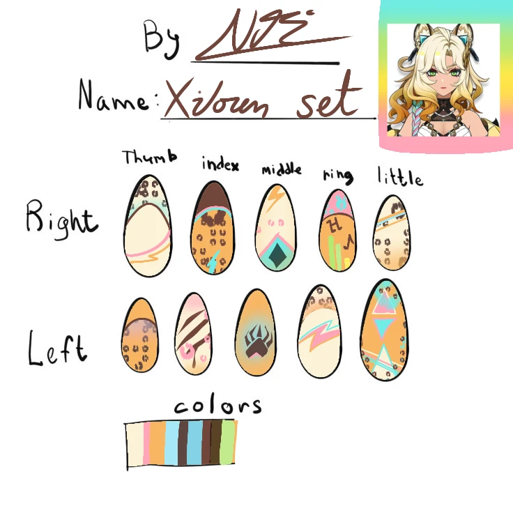 Xilonen Nails Genshin Impact | HoYoLAB