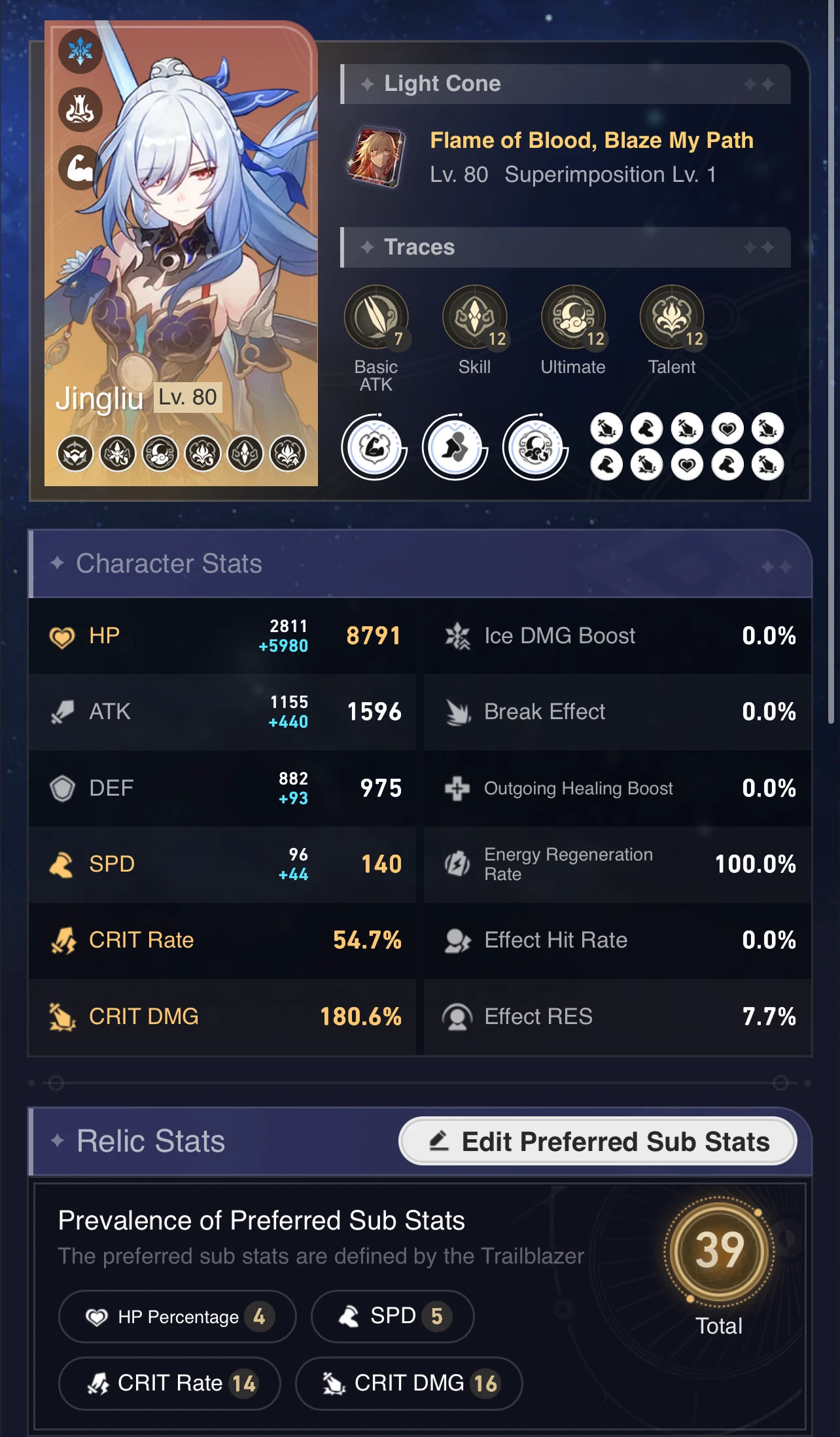 E6S1 JING LIU - 3.4 Build - 39 SUBS Honkai: Star Rail | HoYoLAB