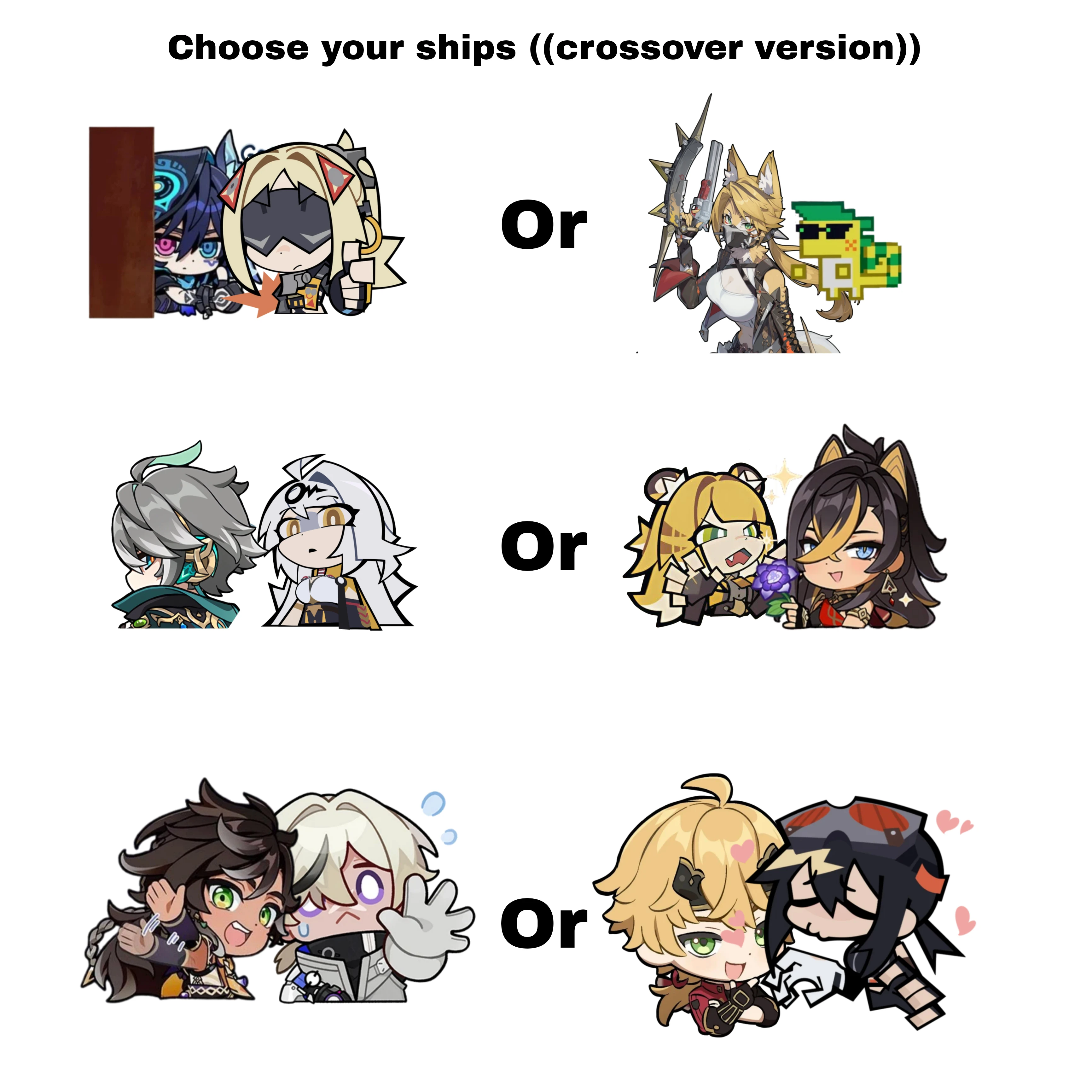 Choose your ships ((crossover version)) Part 3 Genshin Impact | HoYoLAB