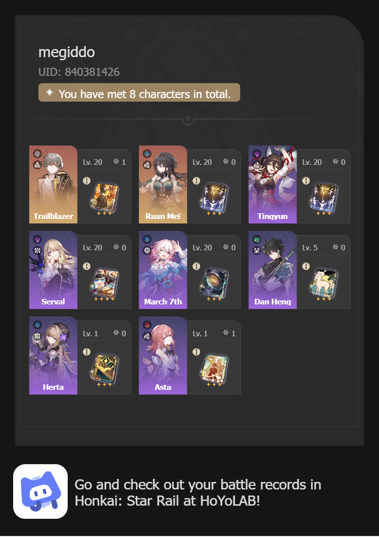 Day 3 Update un my HSR account Honkai: Star Rail | HoYoLAB