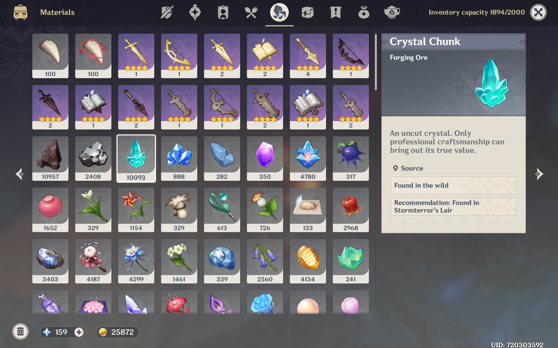 x9999 Crystal Chunk Genshin Impact | HoYoLAB