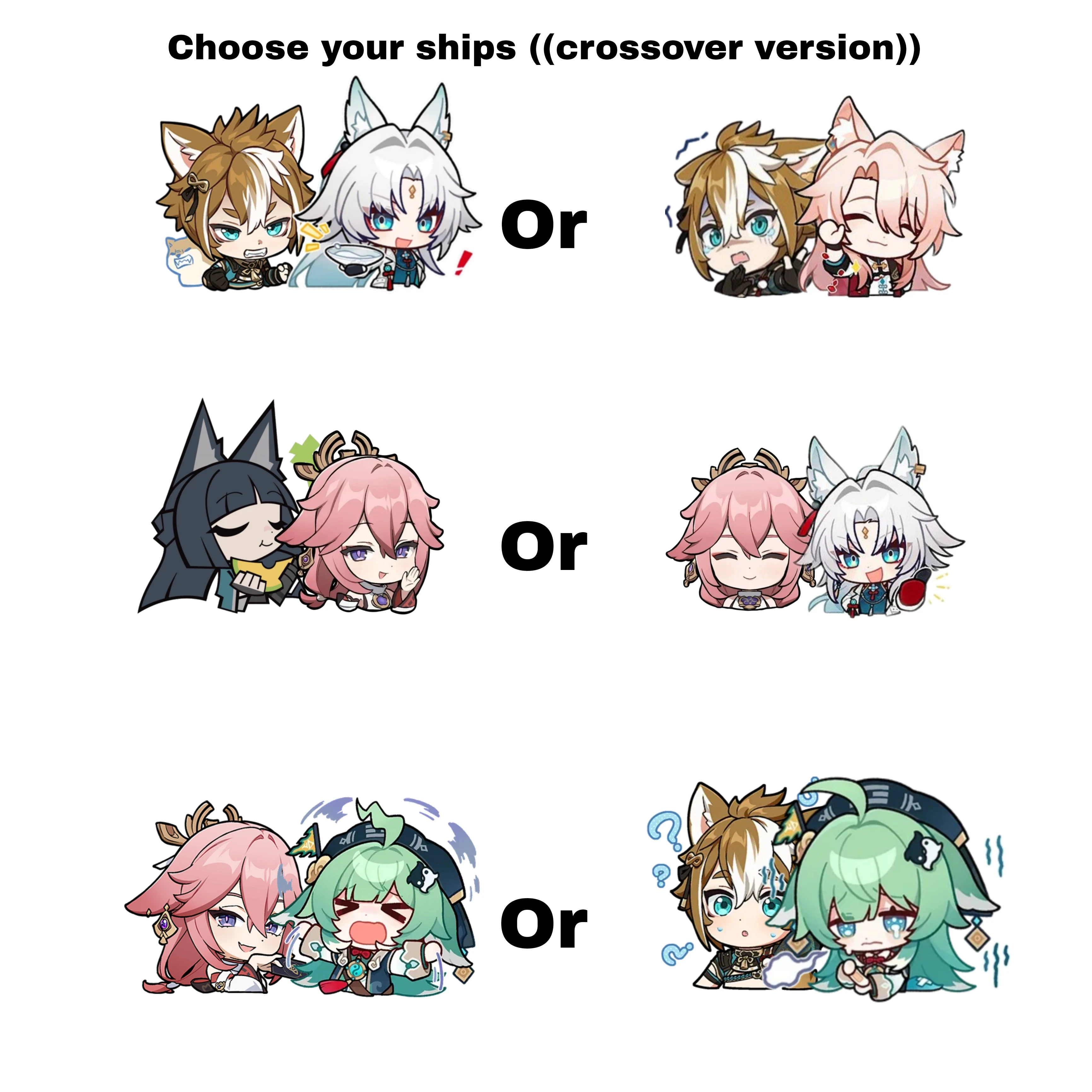 Choose your ships ((crossover version)) Part 4 Genshin Impact | HoYoLAB