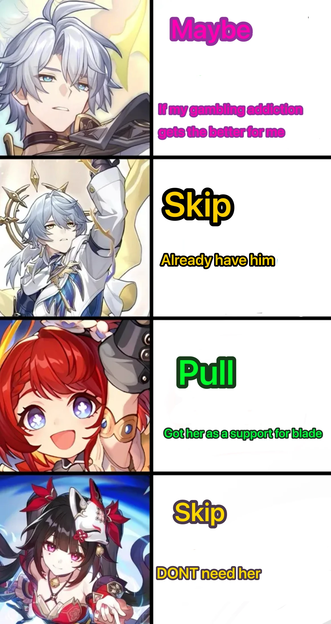Pull plans Honkai: Star Rail | HoYoLAB