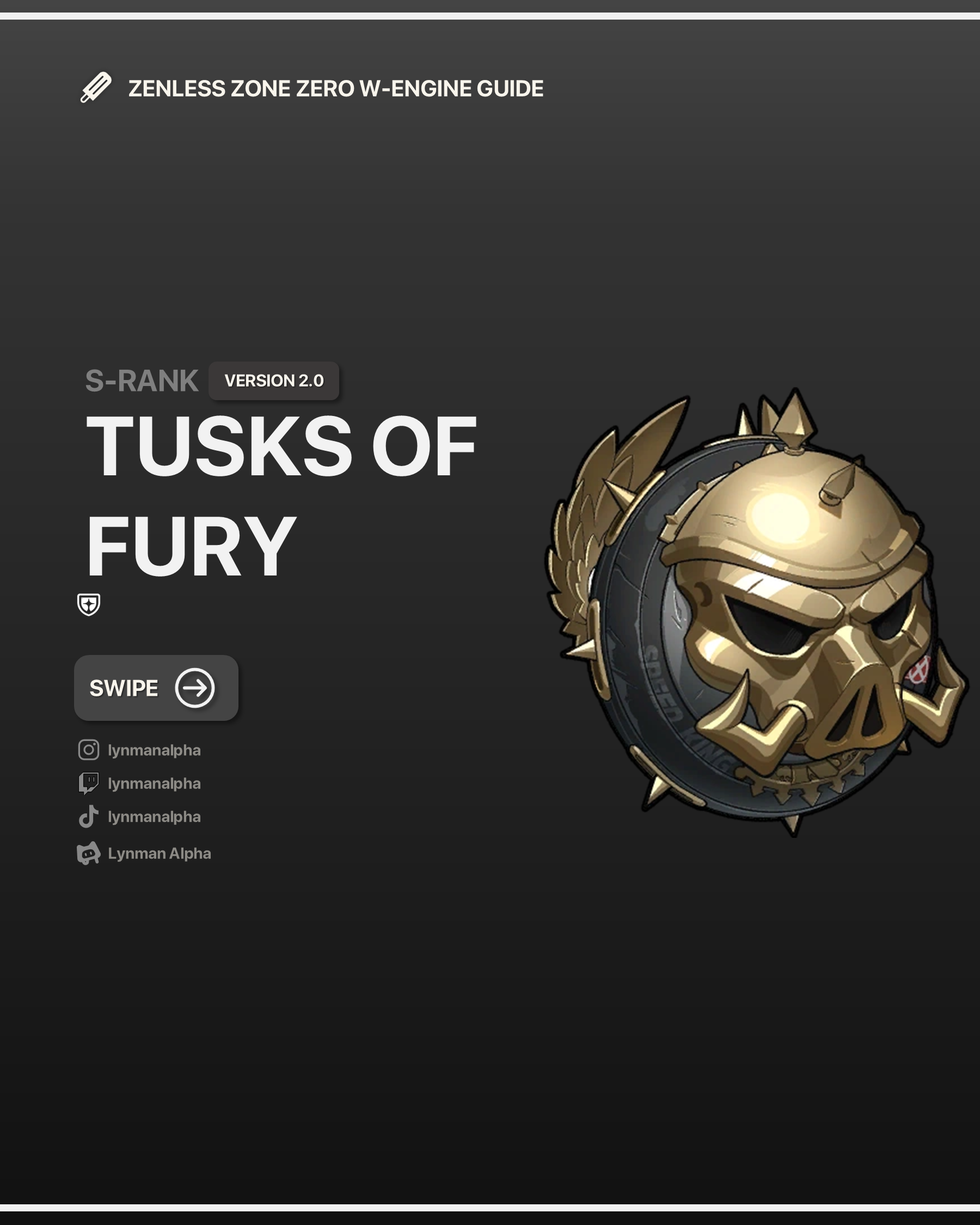 Tusks of Fury | Zenless Zone Zero W-Engine Guide Zenless Zone Zero ...