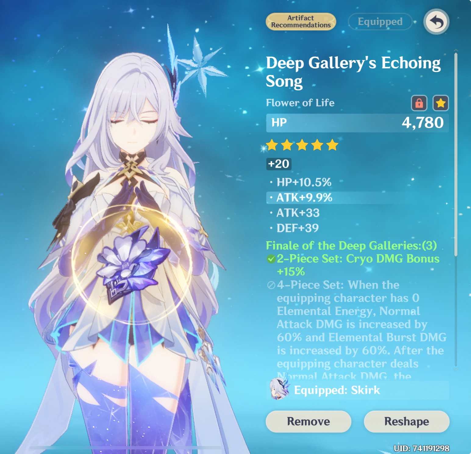 My skirk build Genshin Impact | HoYoLAB