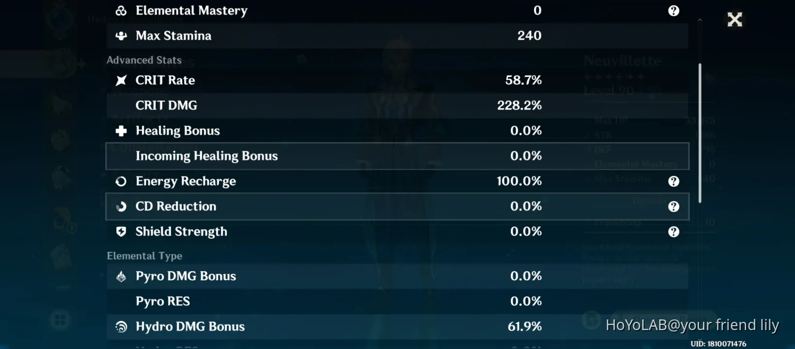 Is my neuvillette good for now? Genshin Impact | HoYoLAB