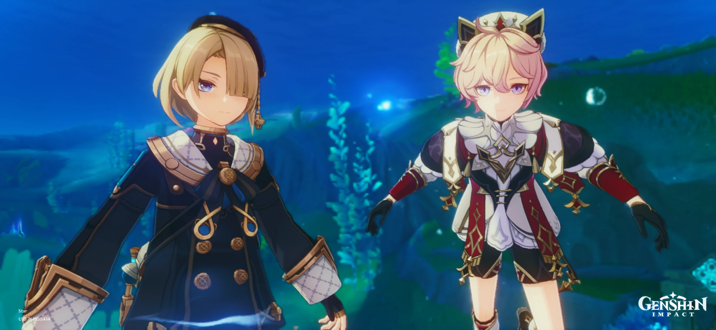 Dahlia meets Freminet 😆🩵🩷 Genshin Impact | HoYoLAB