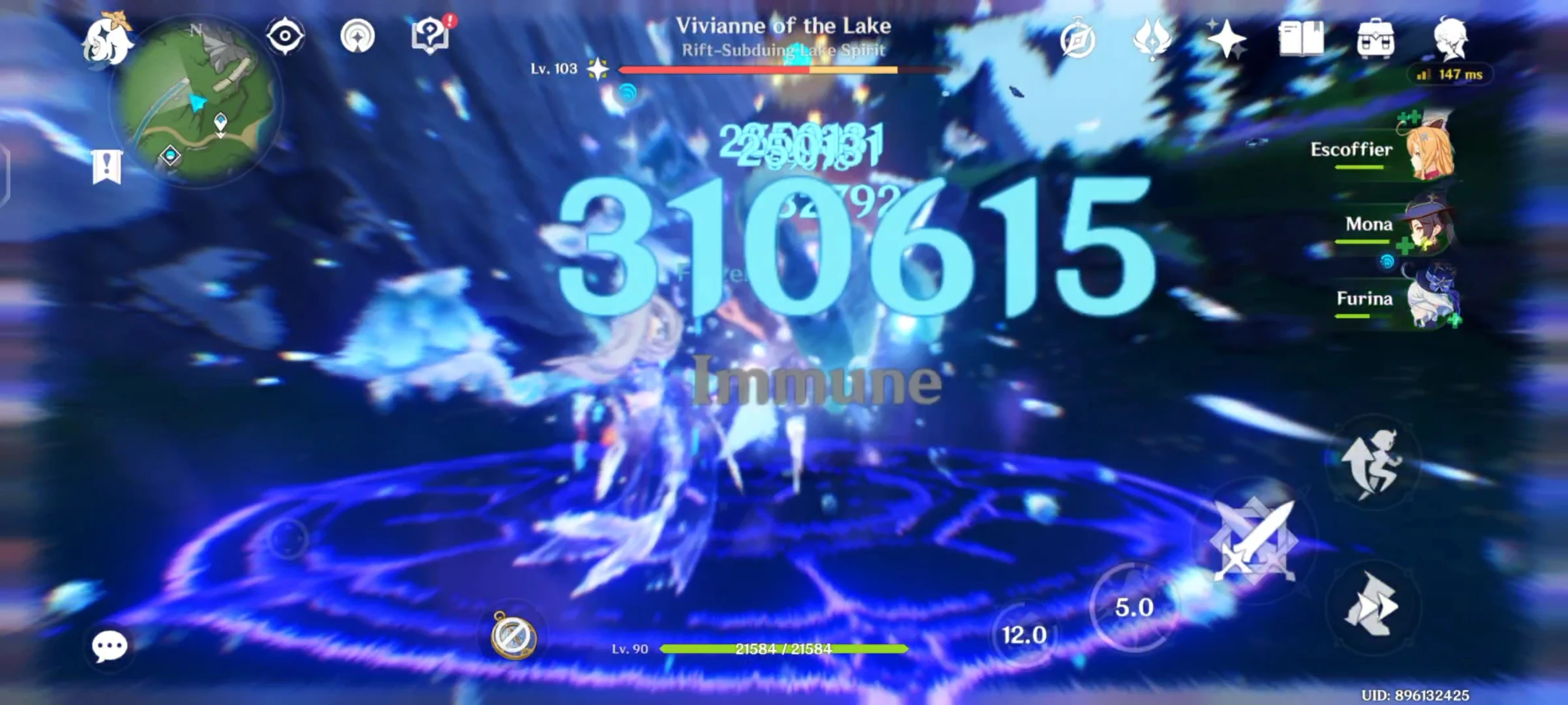 F2p SKIRK hitting 310k damage without any buffs from domain Genshin ...