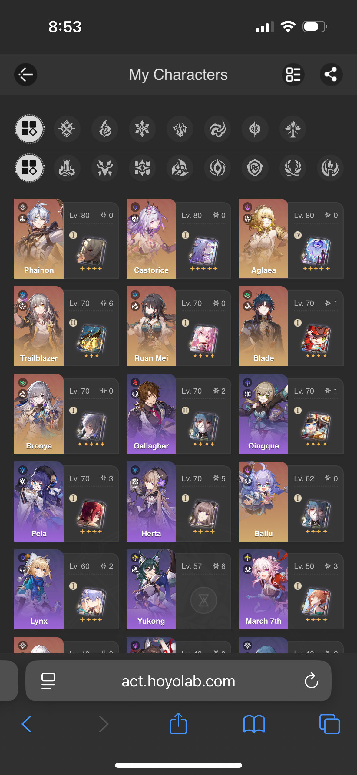 Best Phainon team I could make well still having a good Castorice team ...