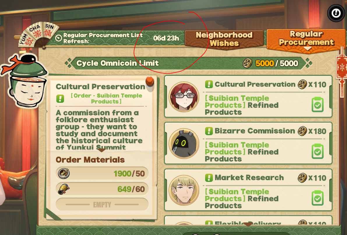 Bug report: Omnicoin Regular Procurement did not reset Zenless Zone ...