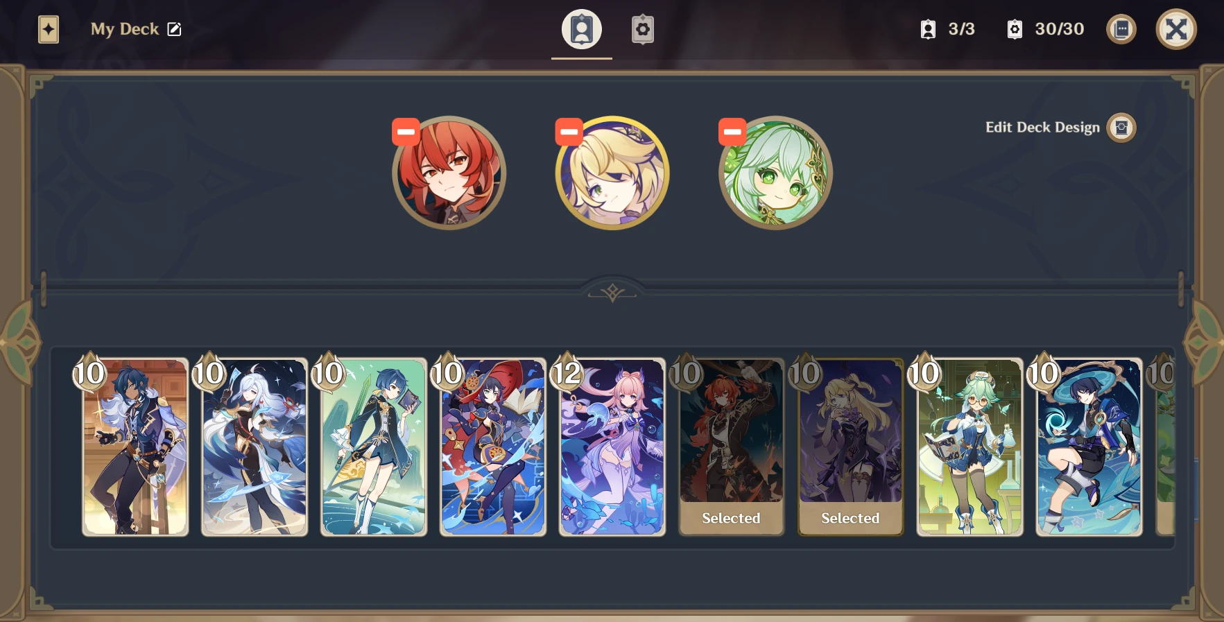 Which character cards? Genshin Impact | HoYoLAB
