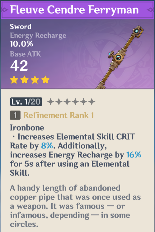 Furina f2p weapon Genshin Impact | HoYoLAB