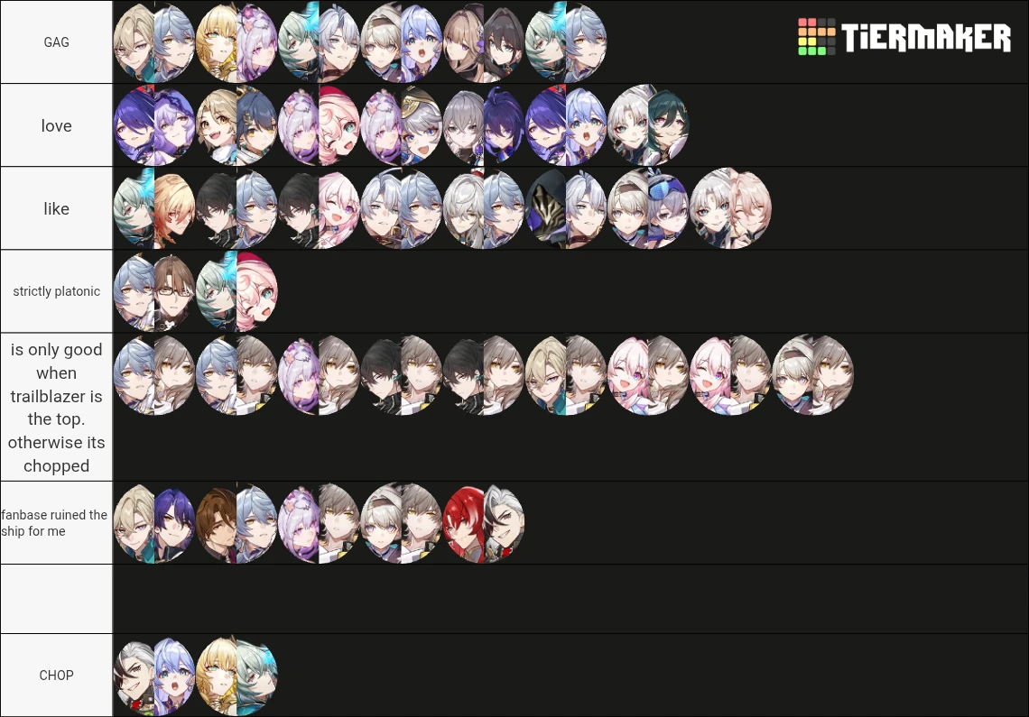 My opinion on HSR ships Honkai: Star Rail | HoYoLAB