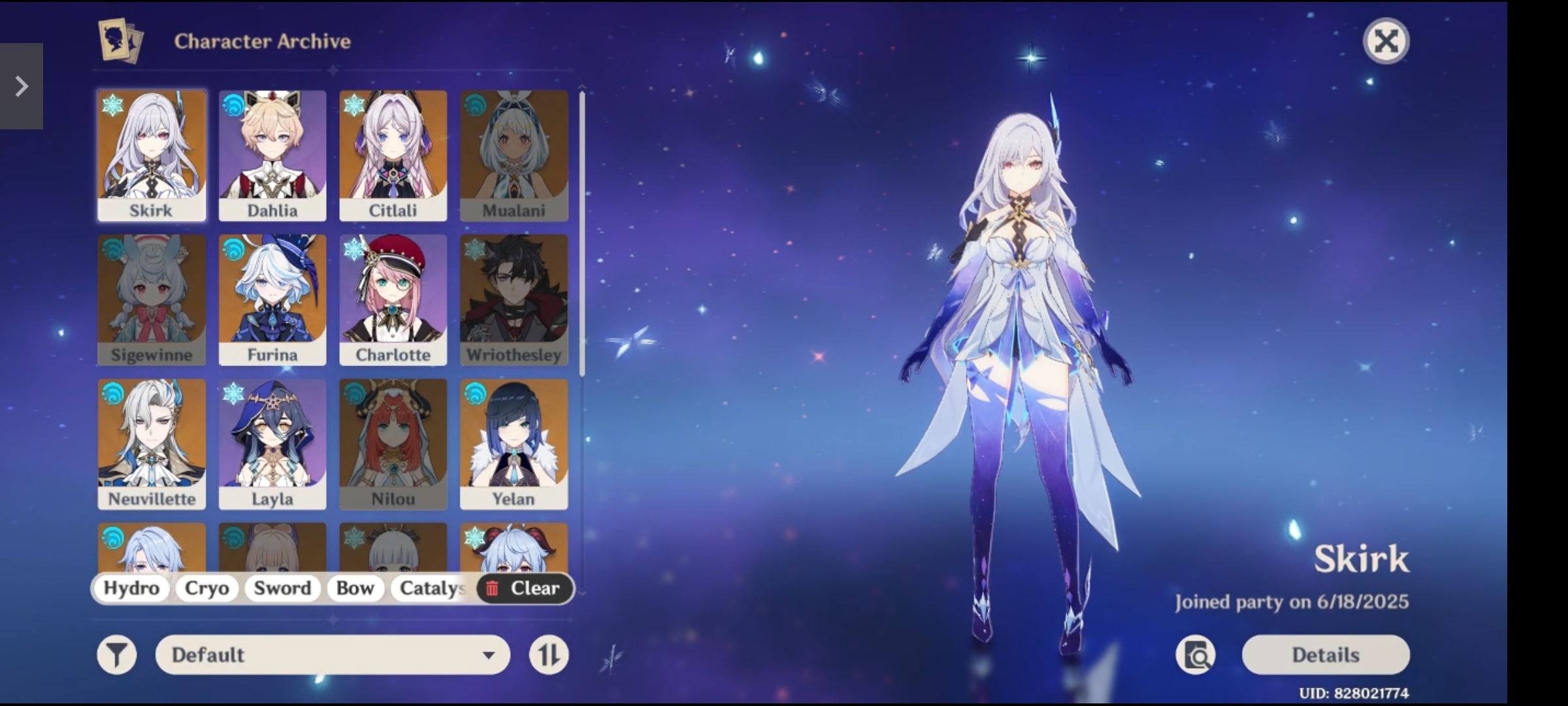 Help me build my skirk team Genshin Impact | HoYoLAB