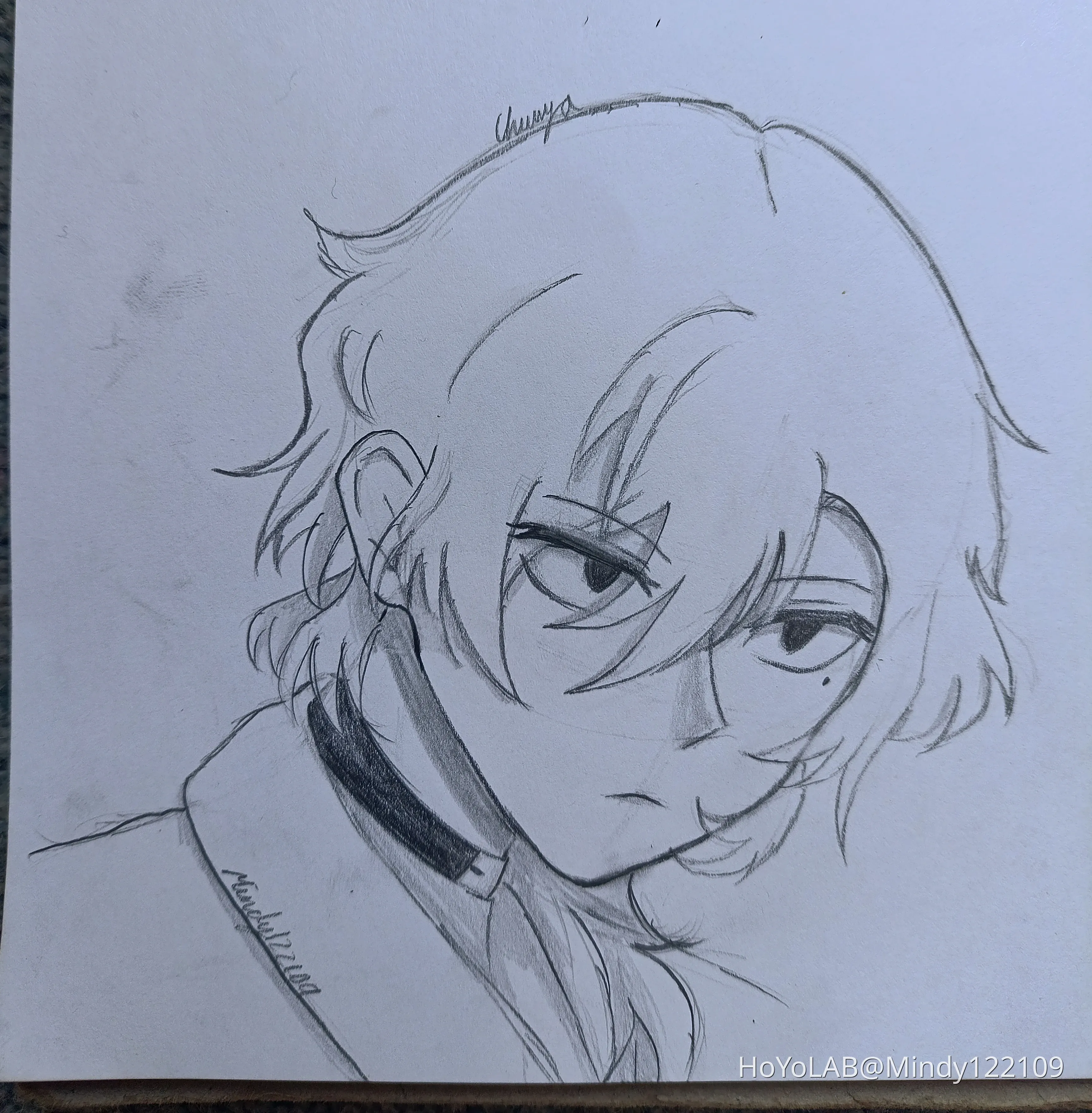 Chuuya drawing in the manga style | HoYoLAB