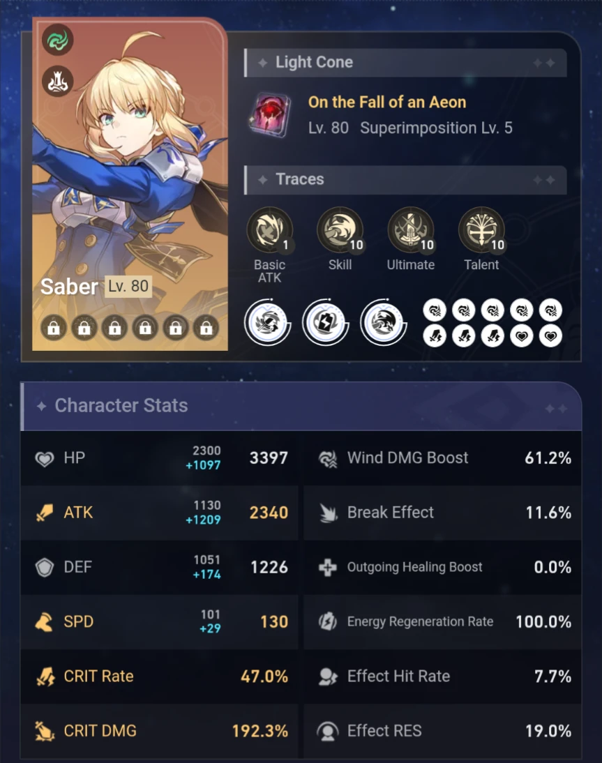 Is this an OK Saber build? Honkai: Star Rail | HoYoLAB