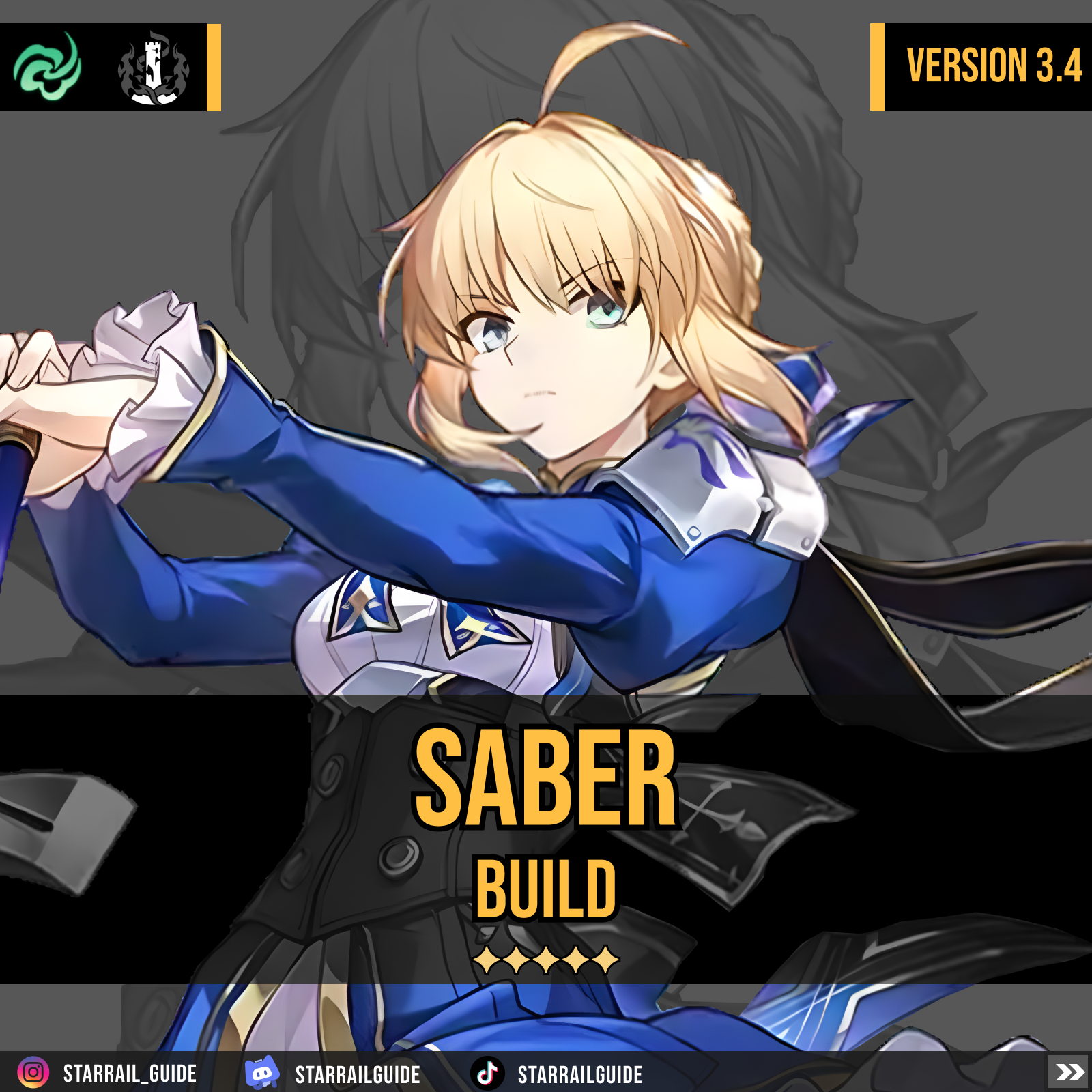 Saber Build [Version 3.4] Honkai: Star Rail | HoYoLAB