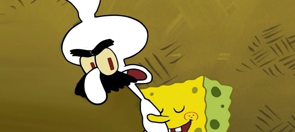 Spongebob hug the white octopus | HoYoLAB