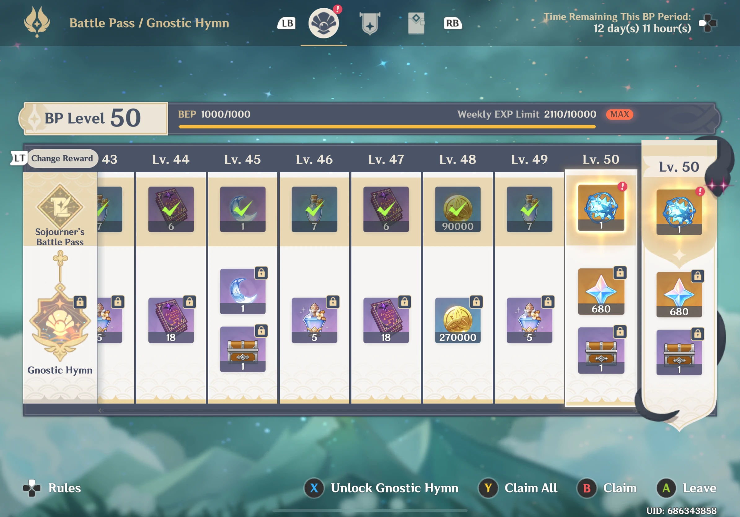 Account Progression - Day 78 Genshin Impact | HoYoLAB