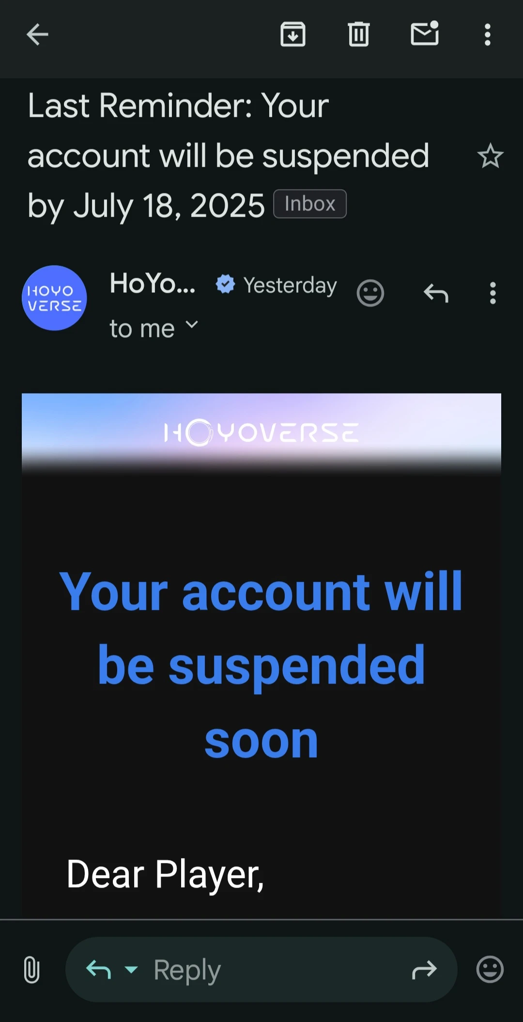 ive been getting this email multiple times across my two accounts which are both verified and ...