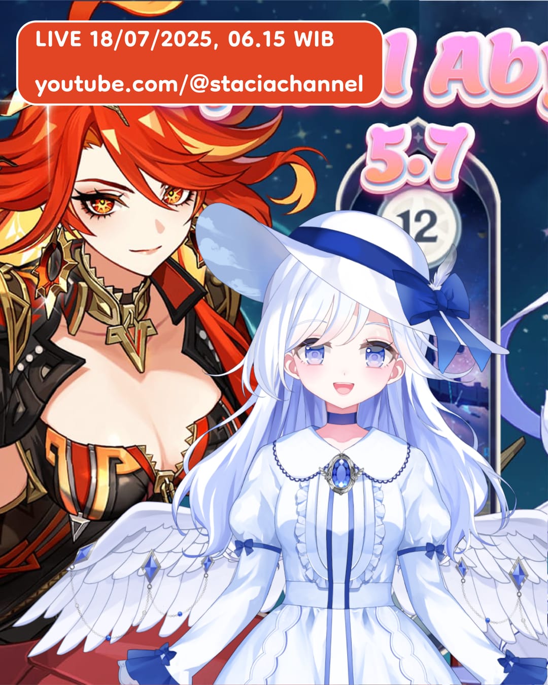 【Genshin Impact】 Spiral Abyss 5.7 Floor 12 - Mavuika, Skirk | Full Stars 【Stacia Channel ...