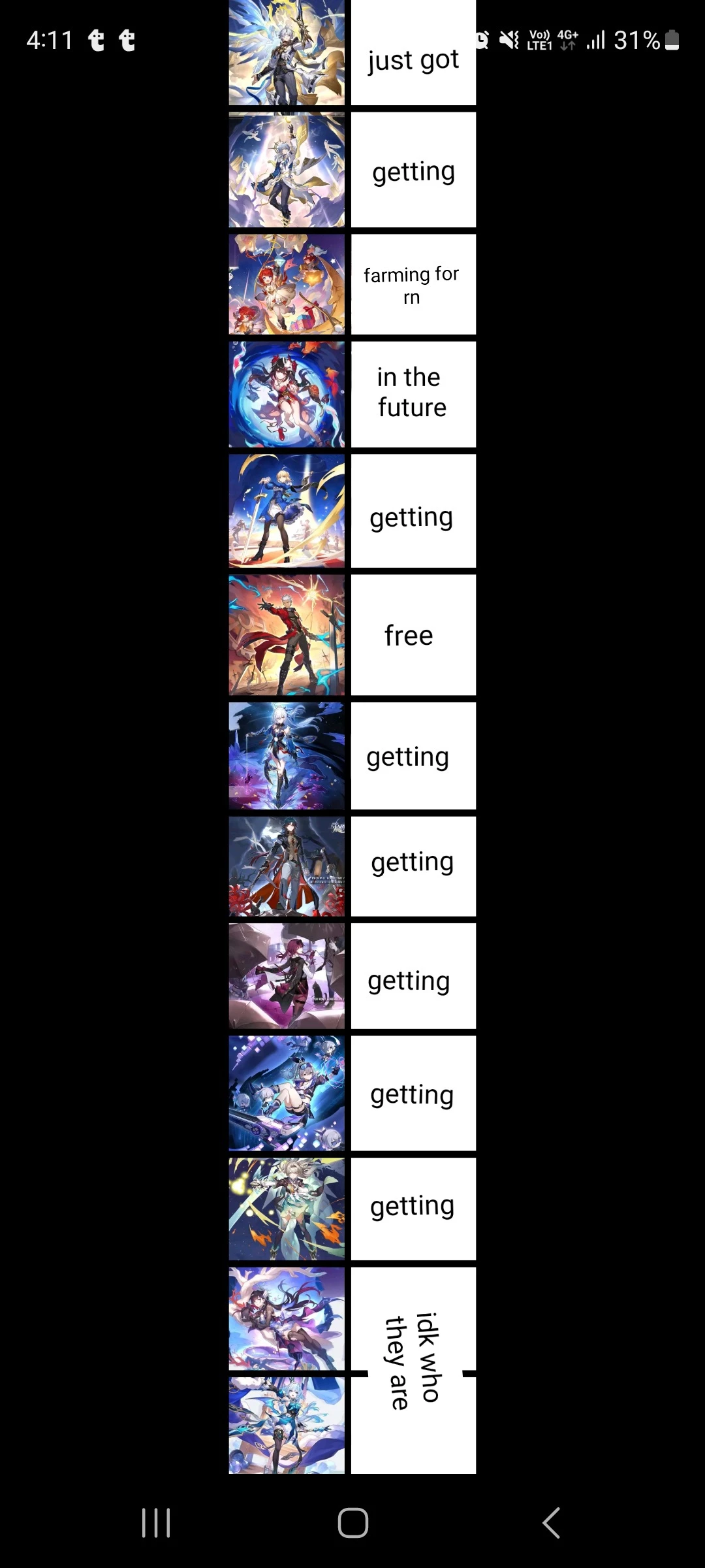 hsr pull chart Honkai: Star Rail | HoYoLAB