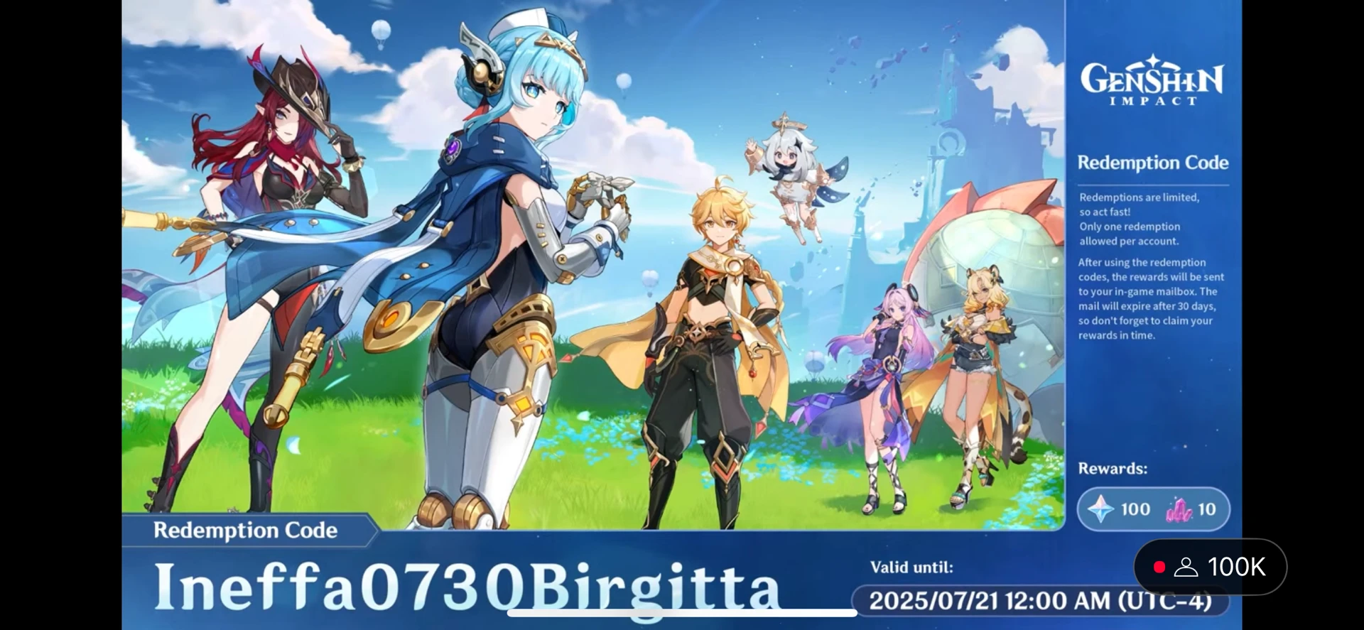 5.8 GENSHIN SUMMER SPRAY RESORT CODES Genshin Impact | HoYoLAB