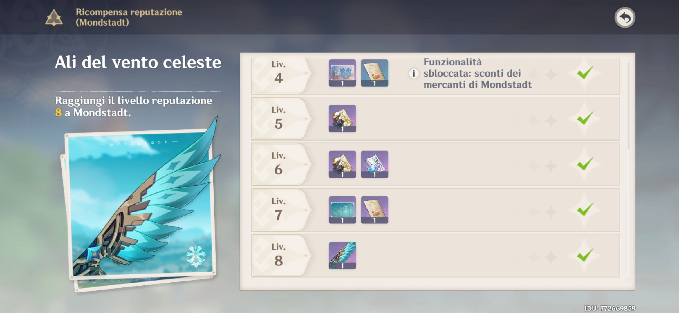 Mondstat reputation finished :) Genshin Impact | HoYoLAB