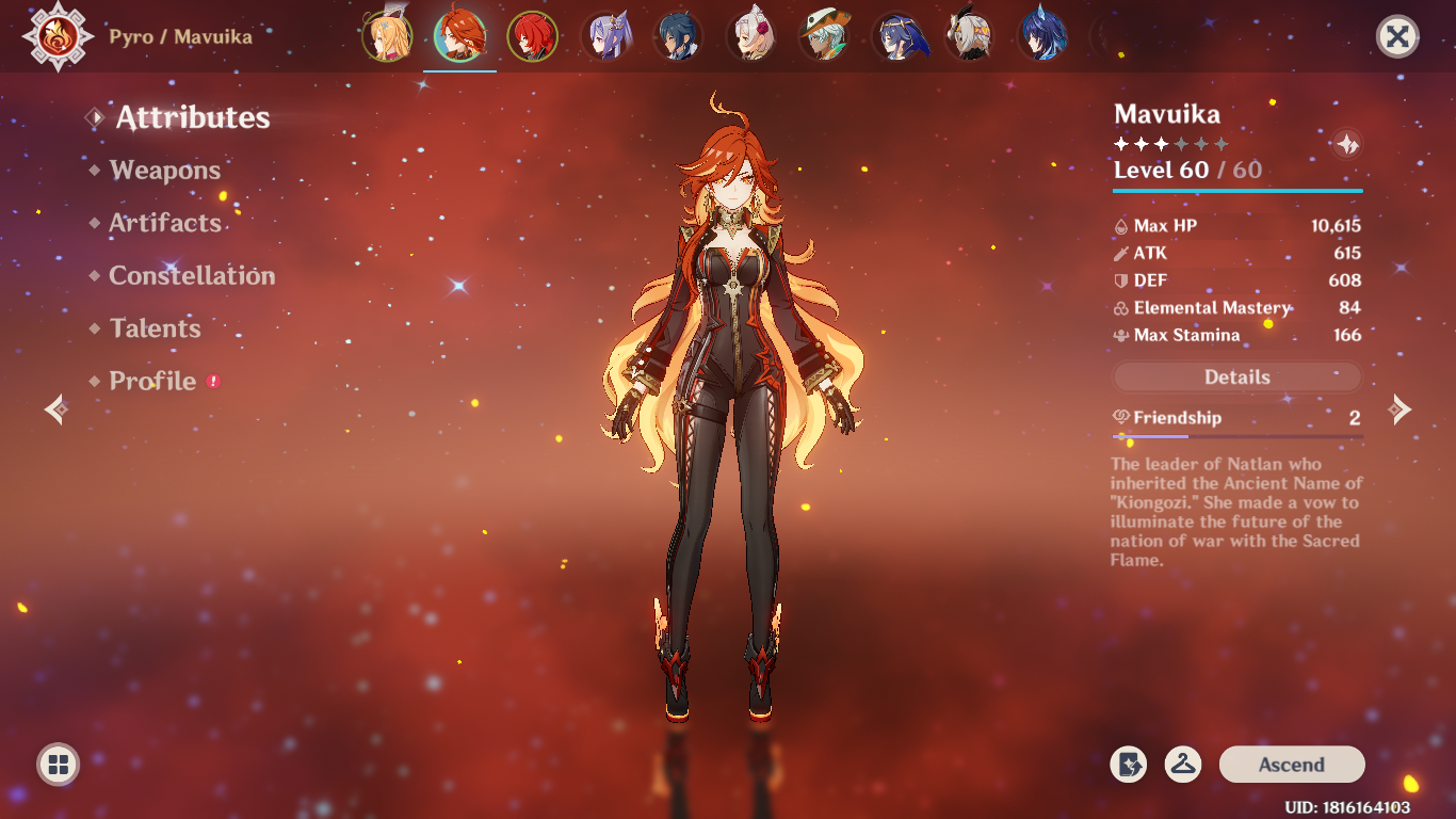 here is my mavika build Genshin Impact | HoYoLAB