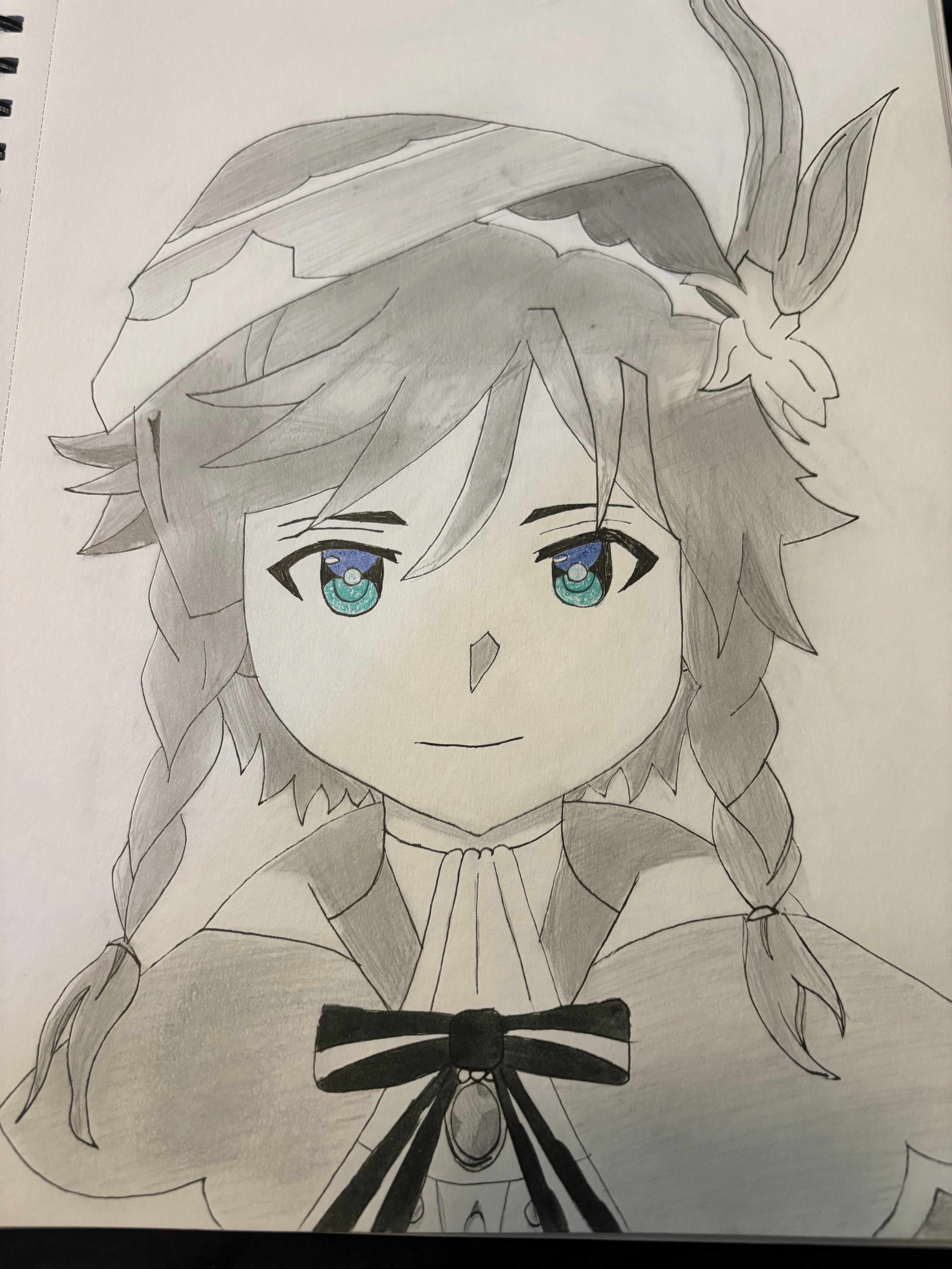 Thought I’d Try Drawing The Archon’s In Black And White Genshin Impact ...