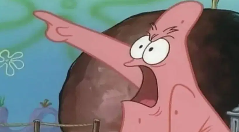 patrick star angry