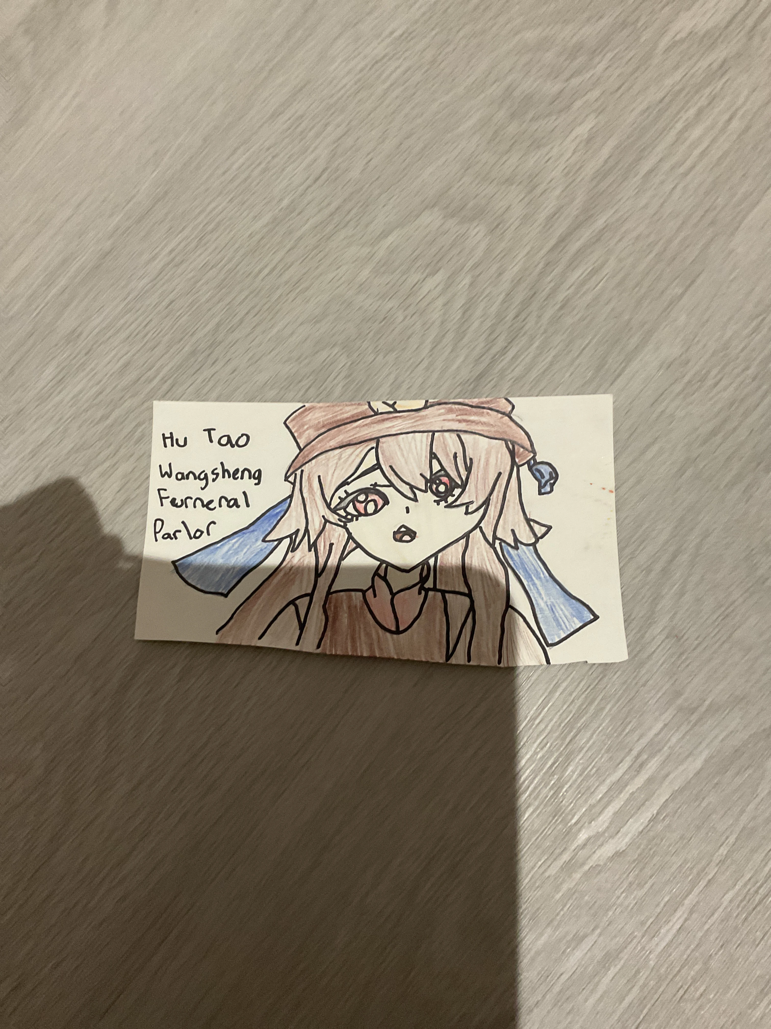 Hey try and draw a hu tao like this one i drew Genshin Impact | HoYoLAB