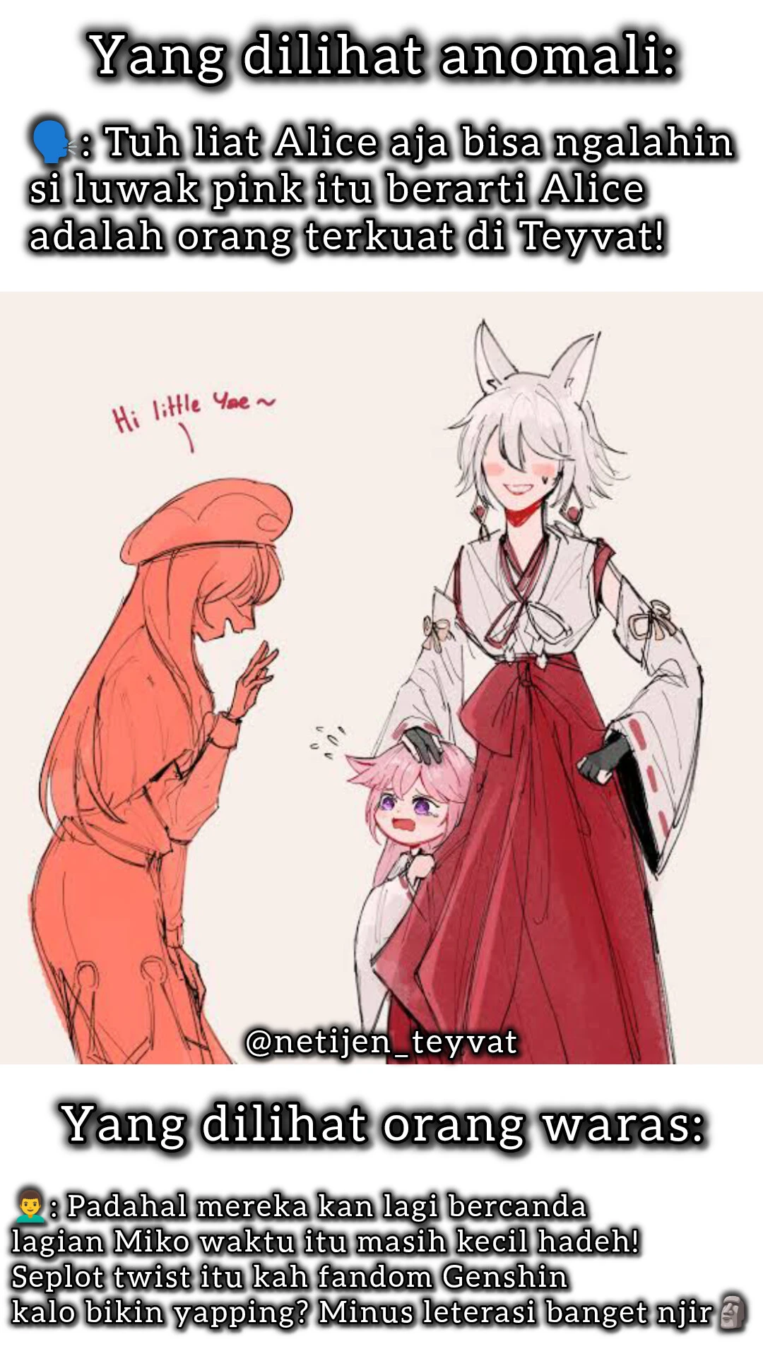 Ada-ada aja kelakuan oknum fandom yang plot twist dan mines leterasi🗿 Genshin Impact | HoYoLAB