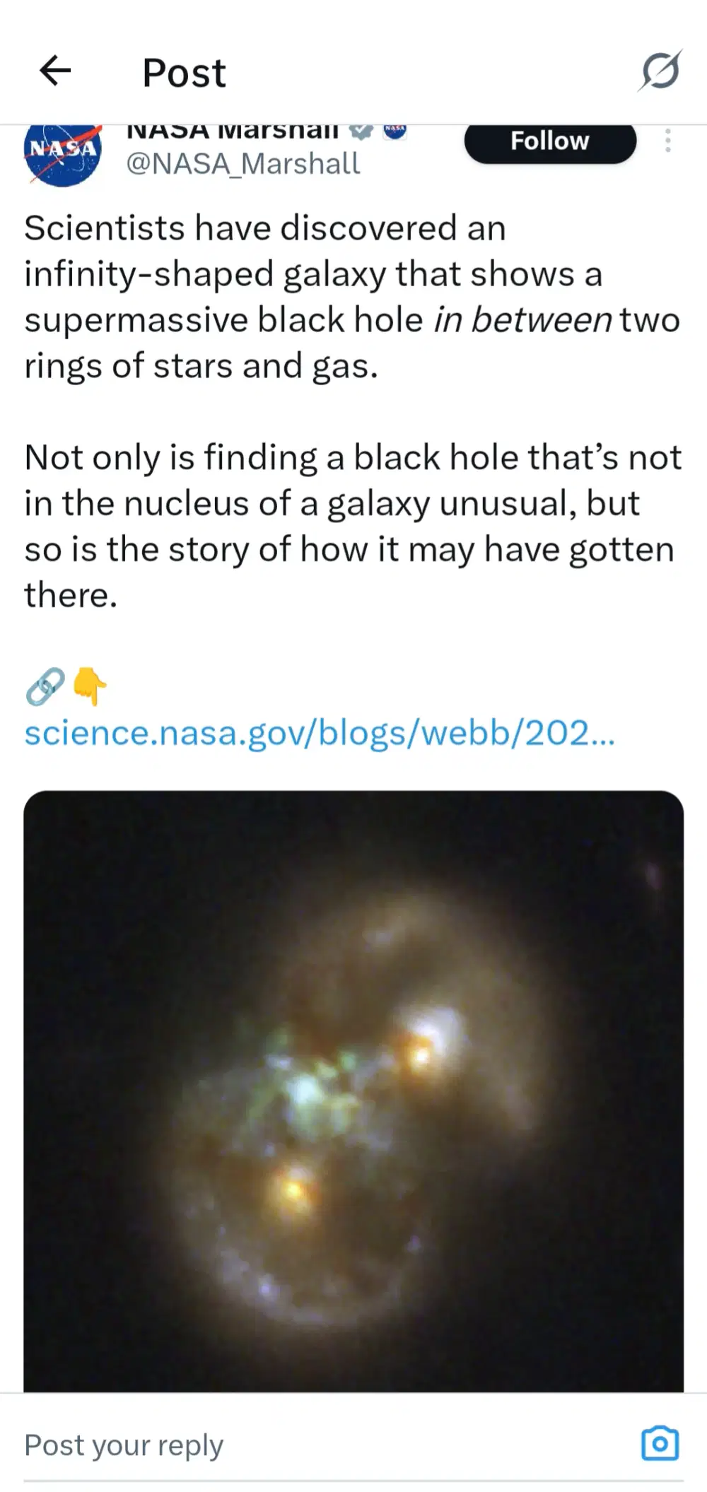 infinity galaxy nasa