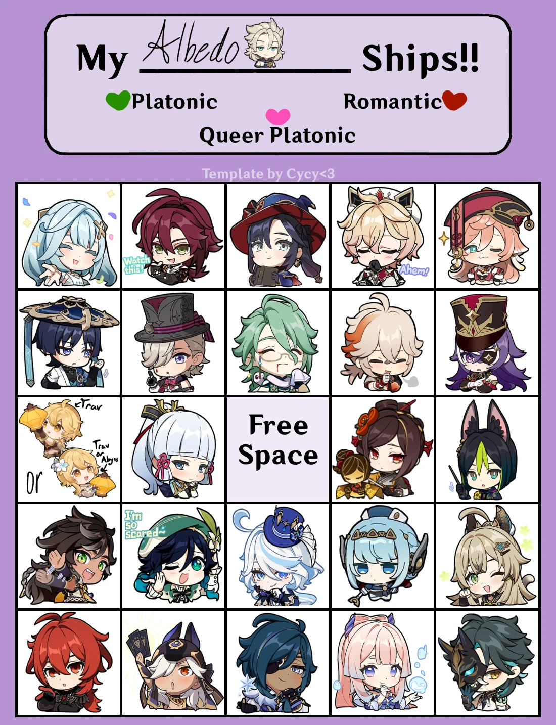 My Albedo ships Genshin Impact | HoYoLAB