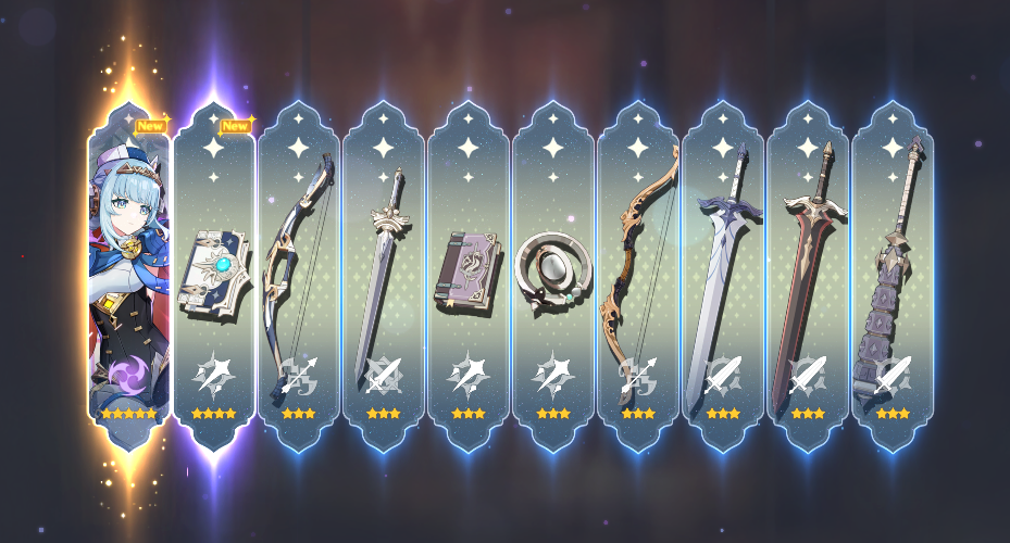 Got Ineffa in my first 10 pull in this version at about 35 pity ...