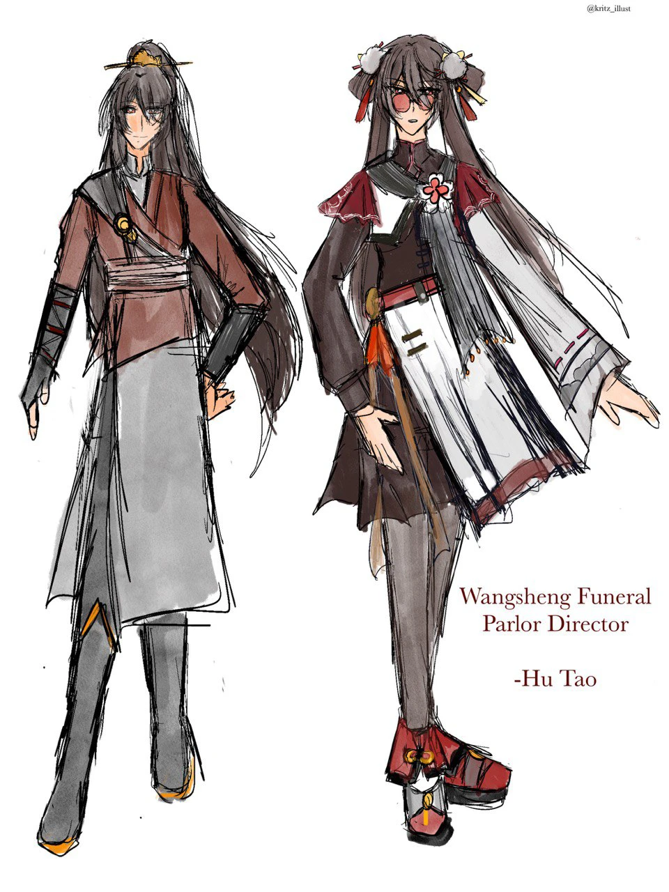 Hutao redesign (final) Genshin Impact | HoYoLAB