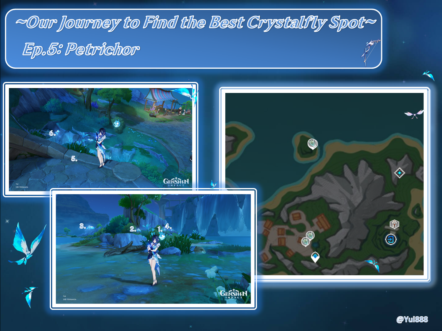 ~Our Journey to Find the Best Crystalfly Spot~ Ep.5 Genshin Impact ...