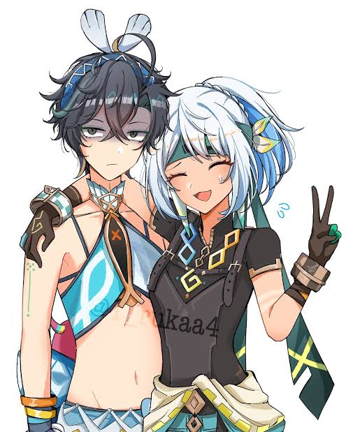 Mualani and kinichi clothes swap hehe~ Genshin Impact | HoYoLAB